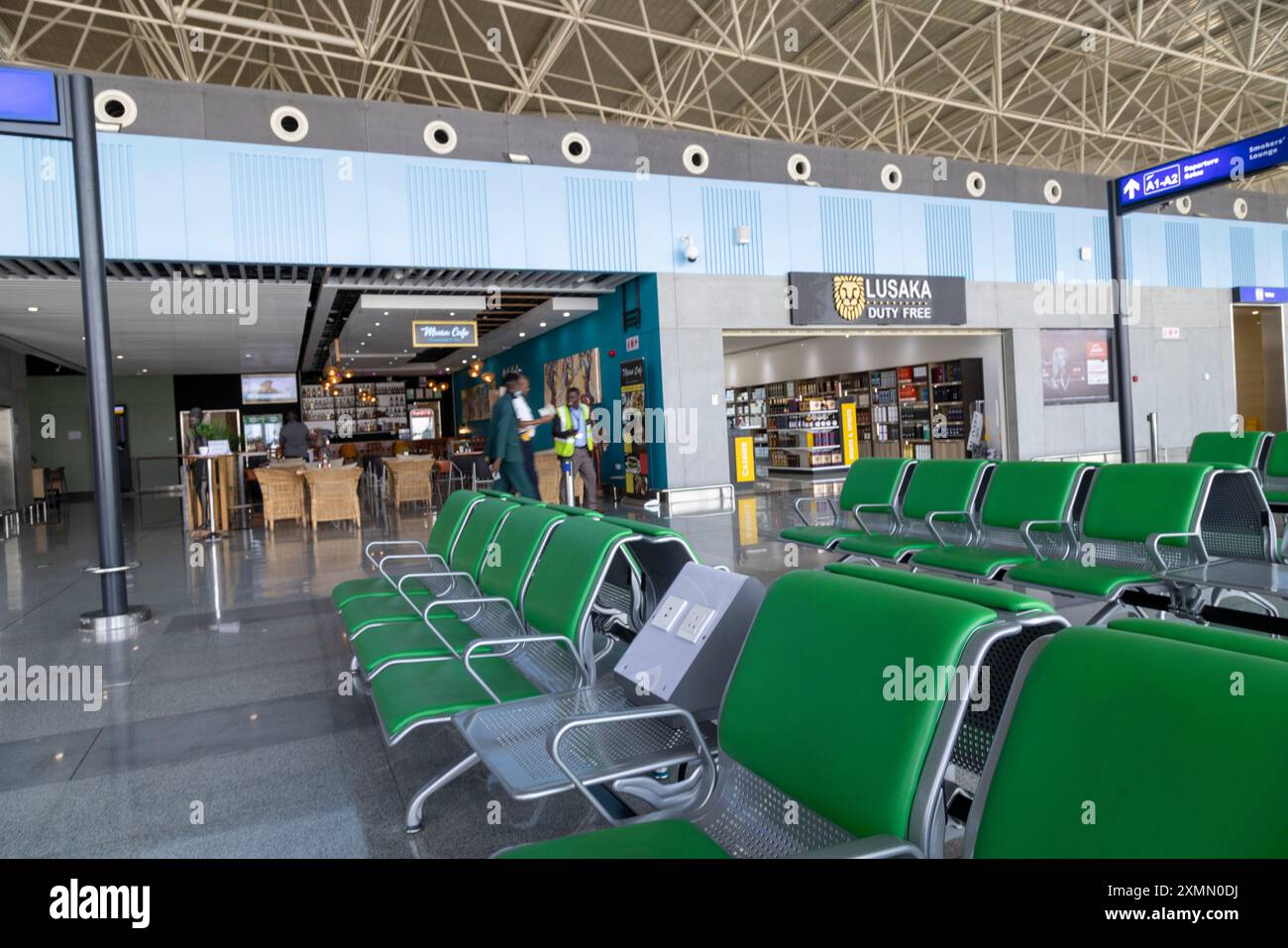 Modern and clean interior the Kenneth Kaunda International Airport in ...