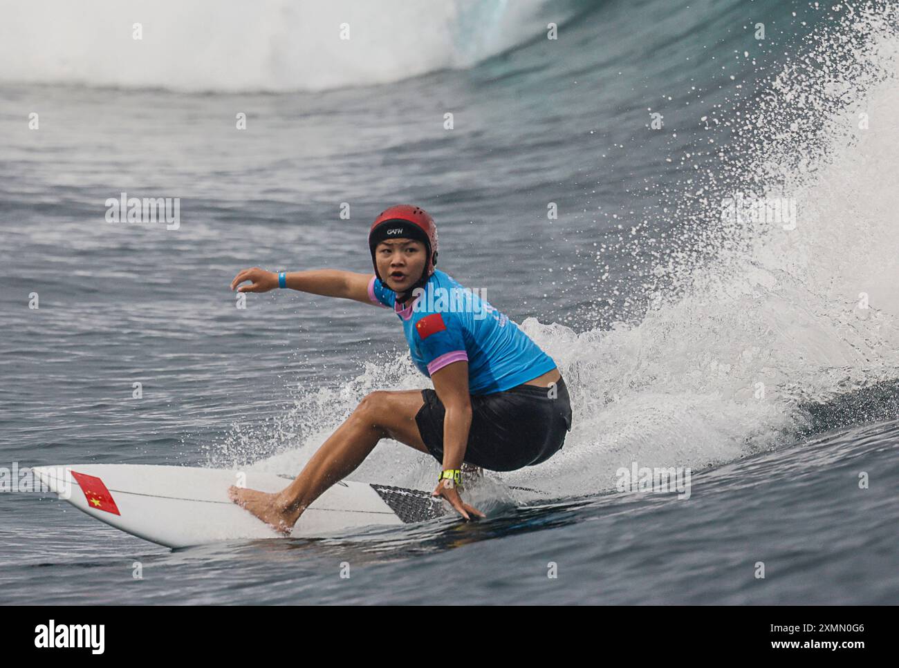Tahiti, French Polynesia. 28th July, 2024. Yang Siqi of China competes ...