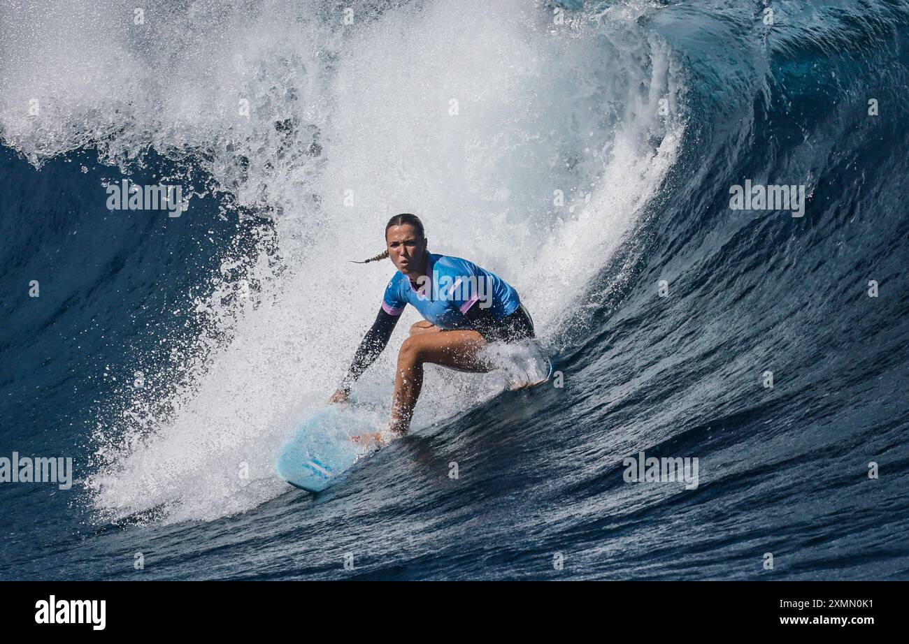 Tahiti, French Polynesia. 28th July, 2024. Candelaria Resano of ...
