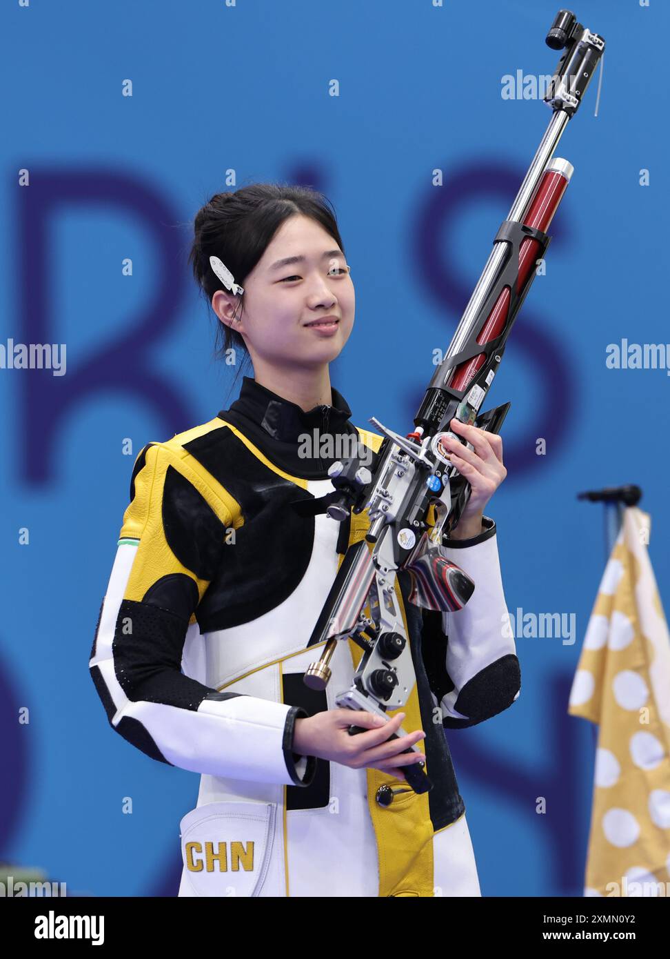 Chateauroux, France. 29th July, 2024. Huang Yuting of China reacts ...