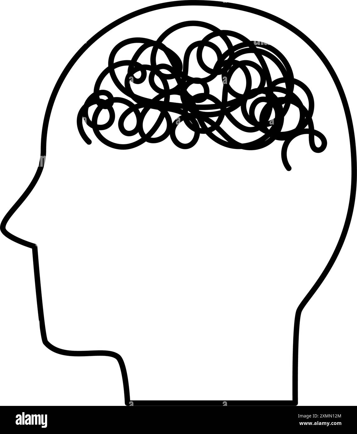 Profile icons of people, stressed people, bewildered confusion, Vector ...