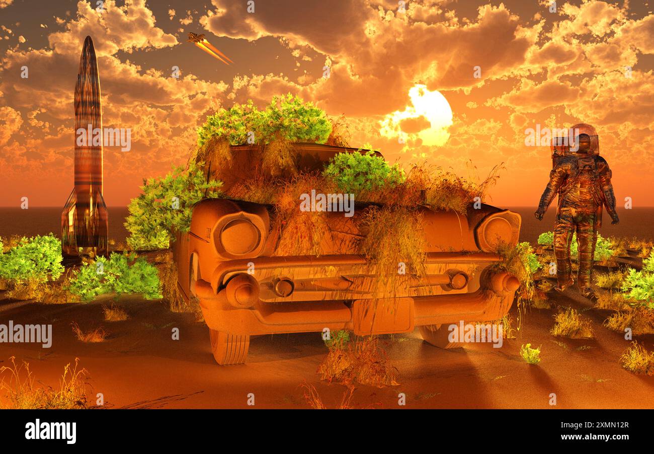 Overgrown Chevrolet Car Stock Photo - Alamy