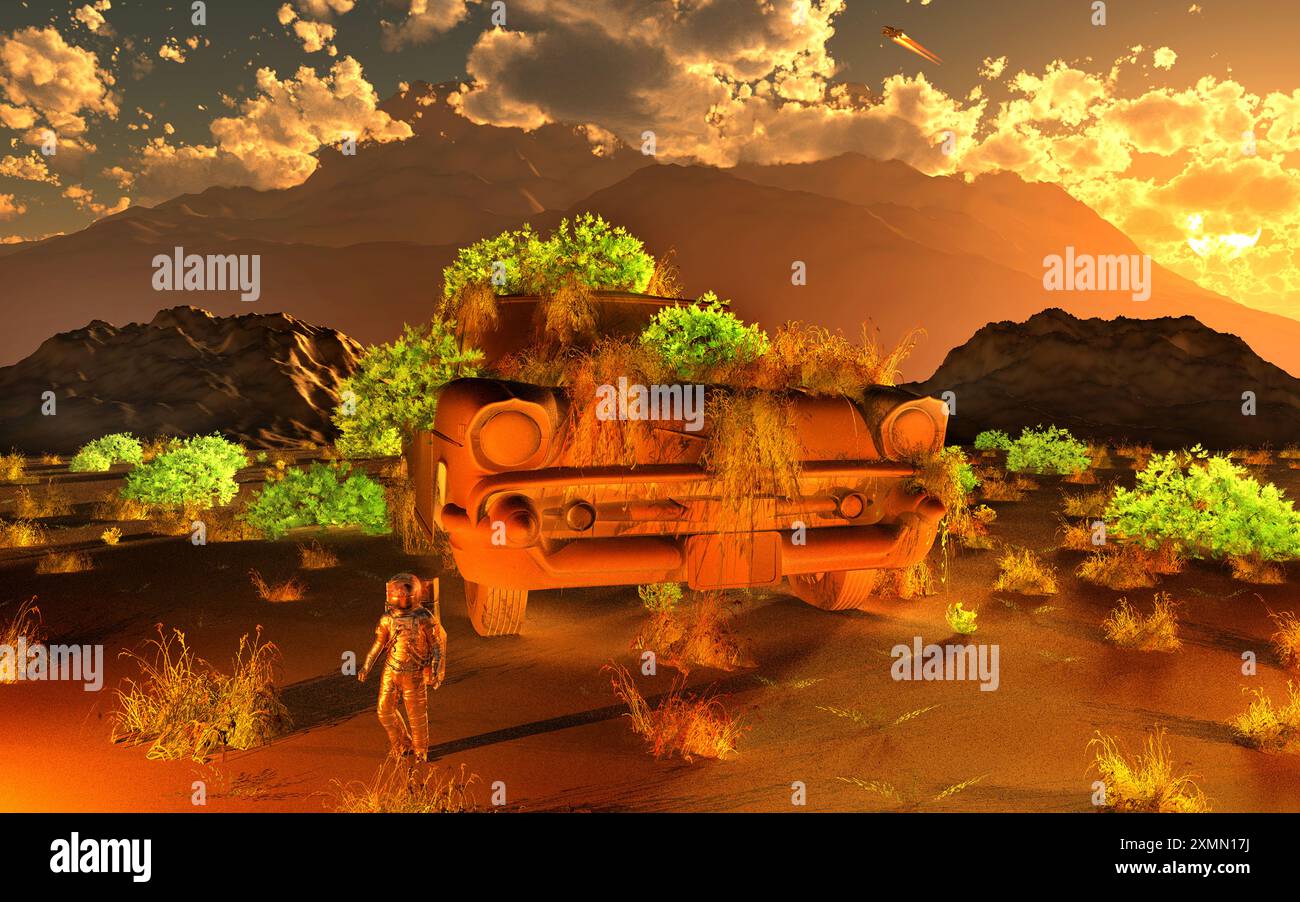 Overgrown Chevrolet Car Stock Photo - Alamy