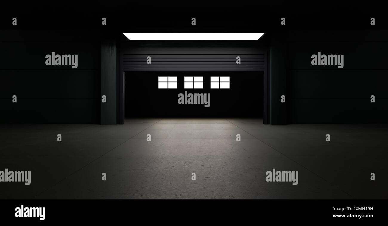 Modern Urban Parking Room. A Sleek 3D Illustration Showcasing ...