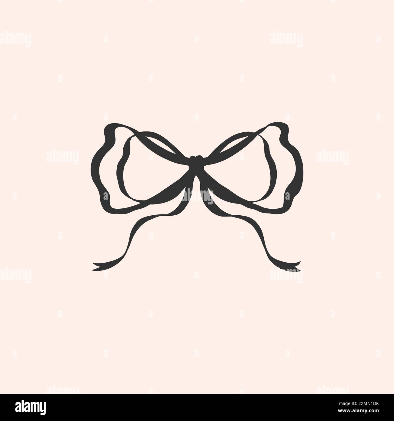 Single silhouette coquette vintage narrow ribbon bows. Charming cute ... Single silhouette coquette vintage narrow ribbon bows. Charming cute ...