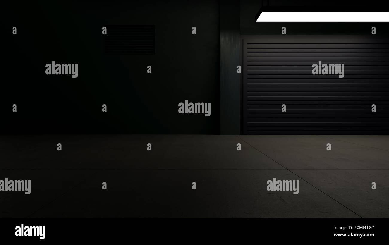 Modern Urban Parking Room. A Sleek 3D Illustration Showcasing ...