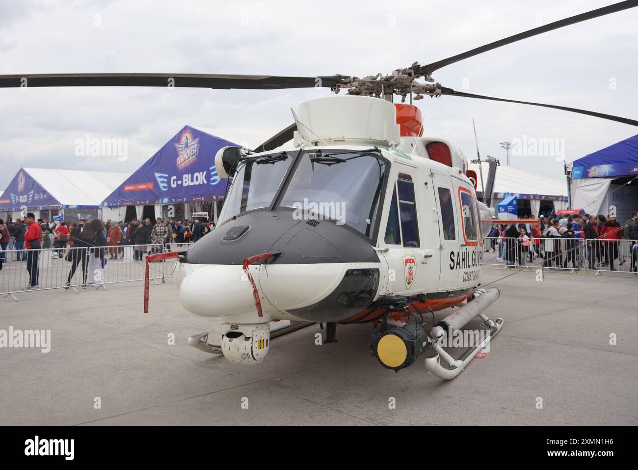 ISTANBUL, TURKIYE - APRIL 29, 2023: Turkish Coast Guard Agusta-Westland ...