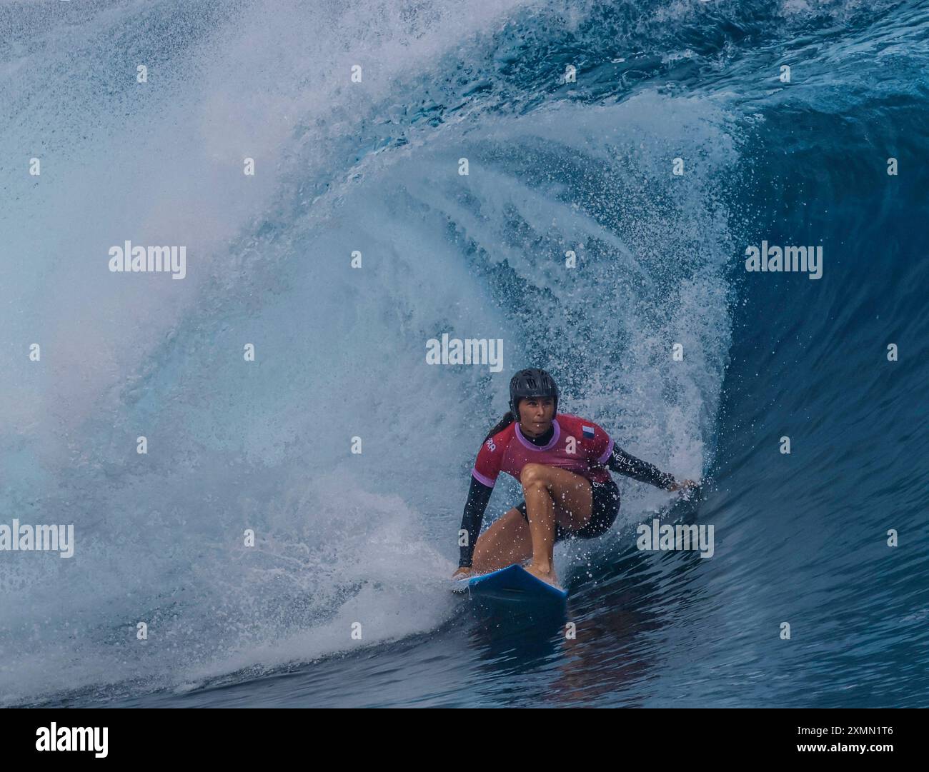 Tahiti, French Polynesia. 28th July, 2024. Johanne Defay of France ...