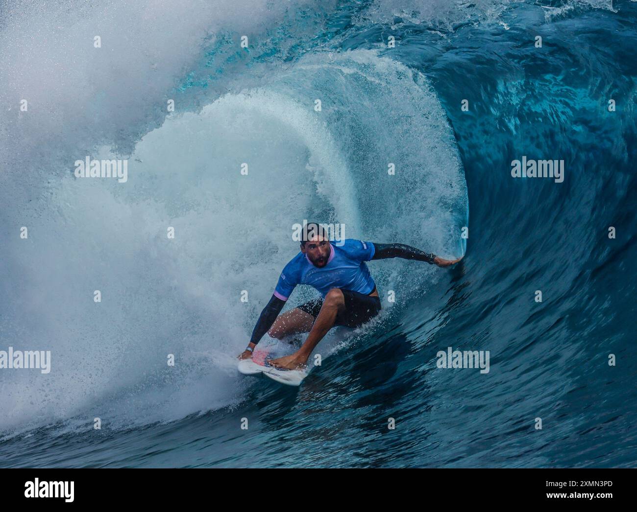 Tahiti, French Polynesia. 28th July, 2024. Bryan Perez of El Salvador ...