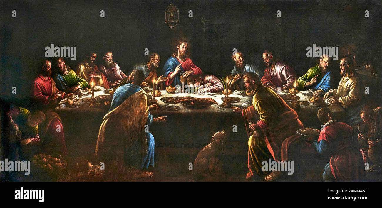 Ultima cena - olio su tela - Leandro Da Ponte detto Bassano - XVII ...