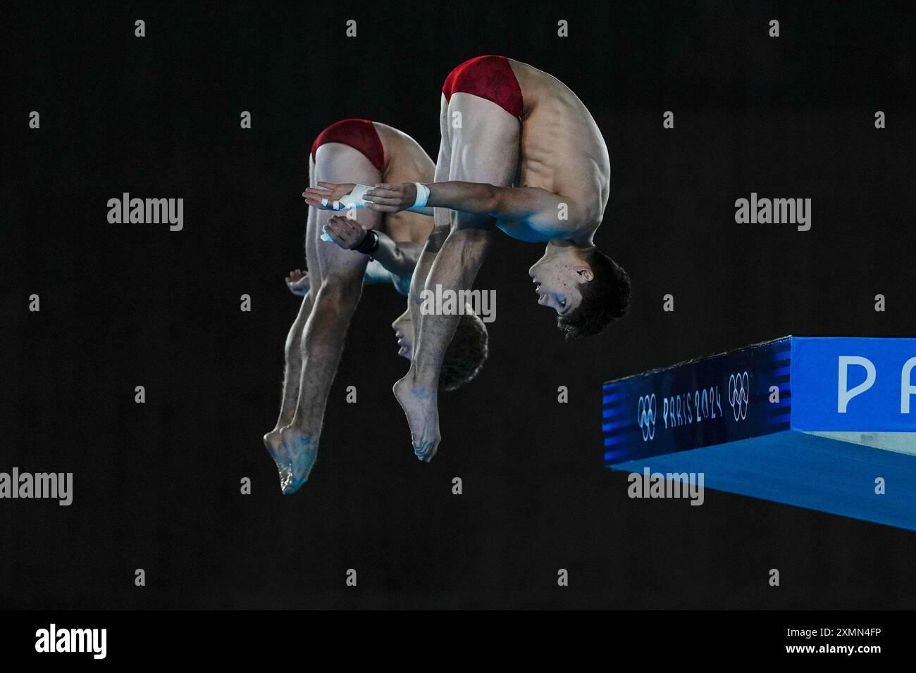 Canada's Rylan Wiens and Nathan Zsombor-Murray compete in the men's 10 ...