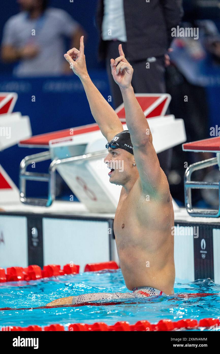 Paris, France. 28th July, 2024. Italian Nicolo Martinenghi wins gold ...