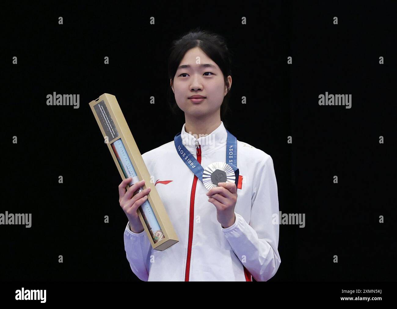 Chateauroux, France. 29th July, 2024. Silver medalist Huang Yuting of ...