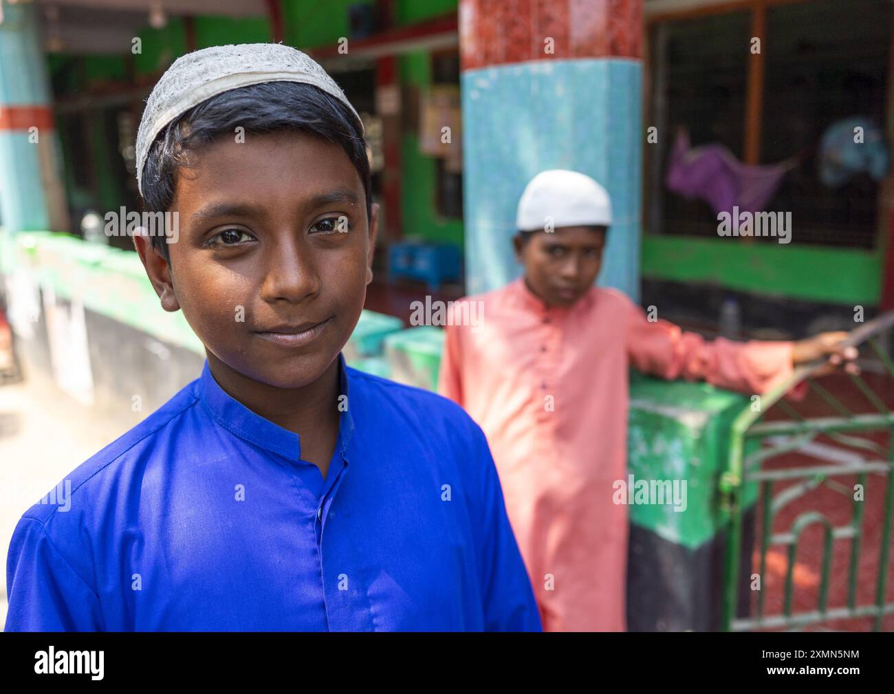 Portrait of a bangladeshi muslim boy, Khulna Division, Shyamnagar ...