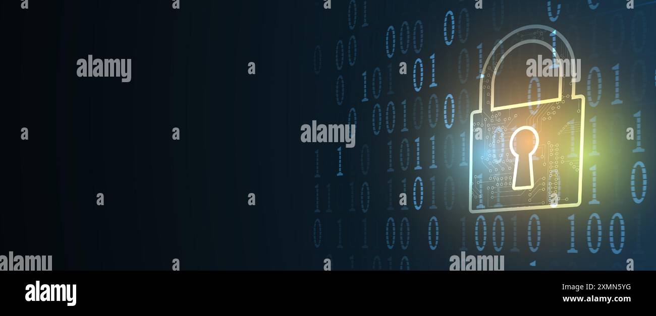 Cyber security. Internet technology concept. Privacy safety technology background. Vector art ...