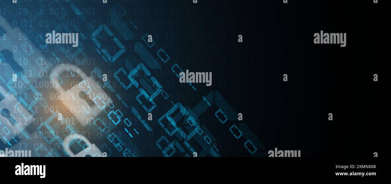 Cyber security. Internet technology concept. Privacy safety technology ...