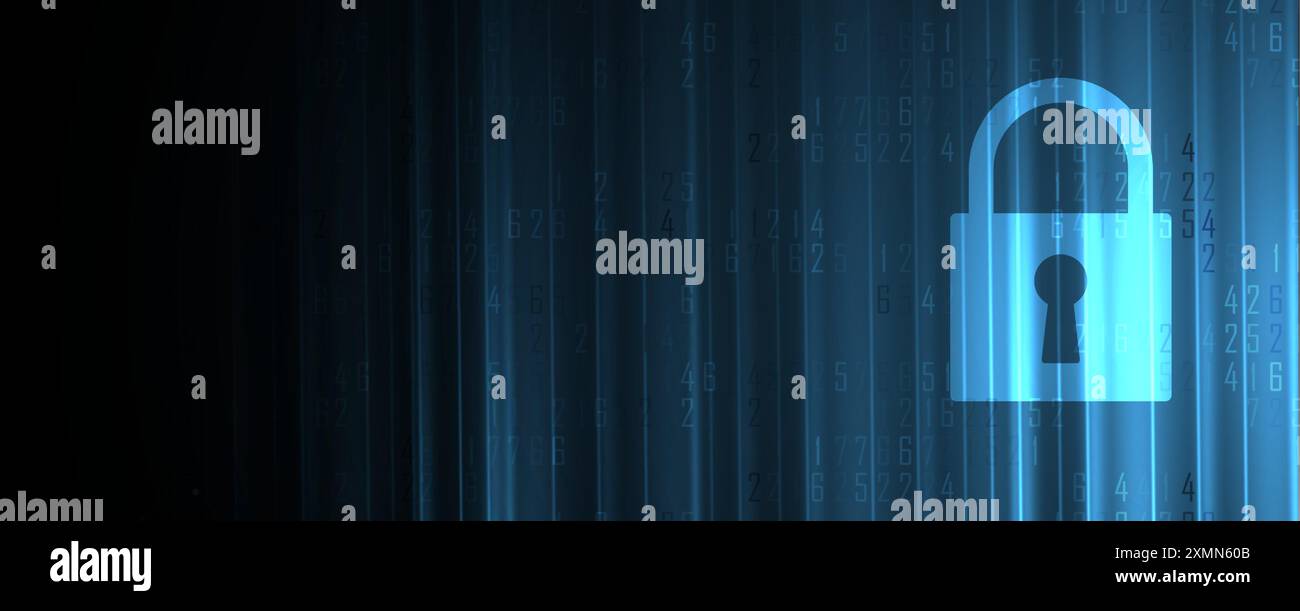 Cyber security. Internet technology concept. Privacy safety technology ...