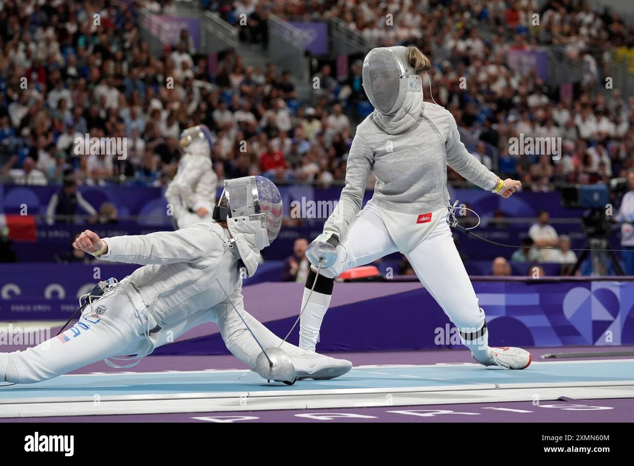 United States' Magda Skarbonkiewicz, left, and Turkey's Nisanur Erbil ...