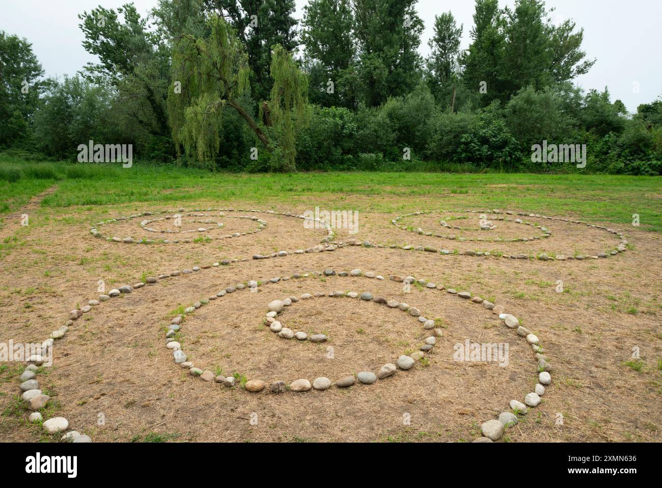 Italy, Celtic Festival, Celtic Symbol Triskell Stock Photo - Alamy