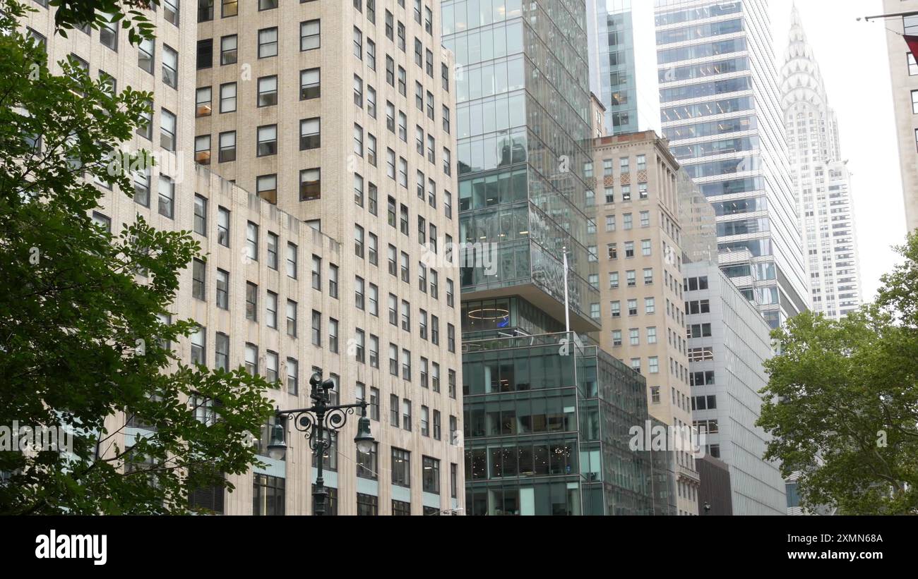 New York City Manhattan Midtown 42 street architecture. Chrysler ...