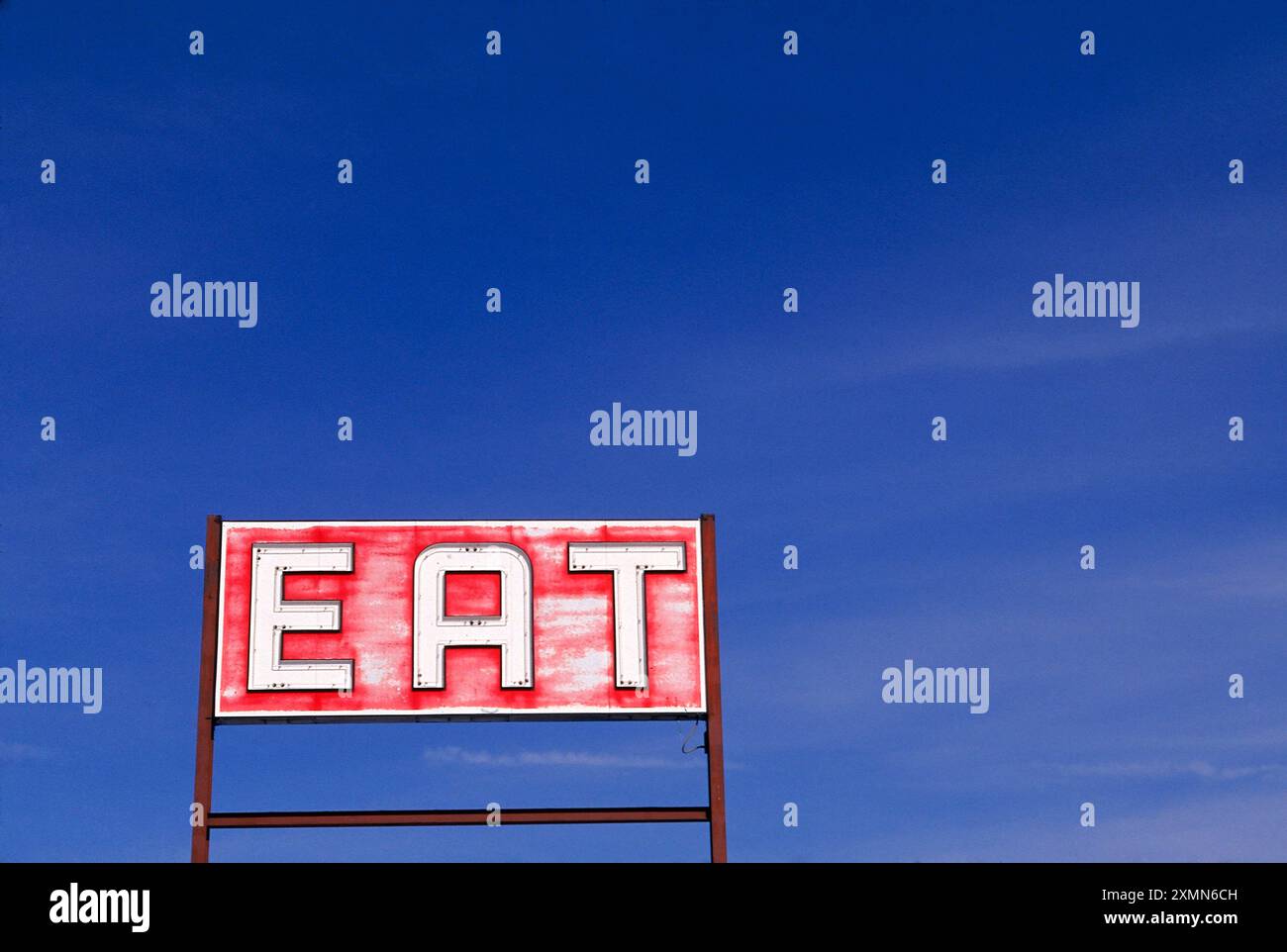 A restaurant sign stands near the flooded fields of Halstad, Minnesota ...