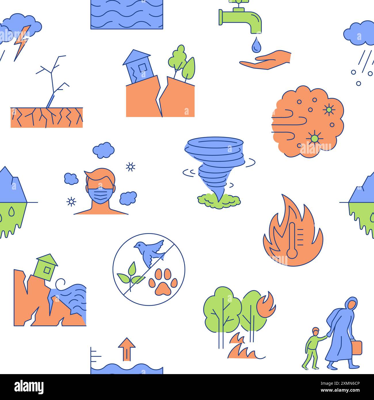 Illustration of pollen atmosphere Stock Vector Images - Alamy