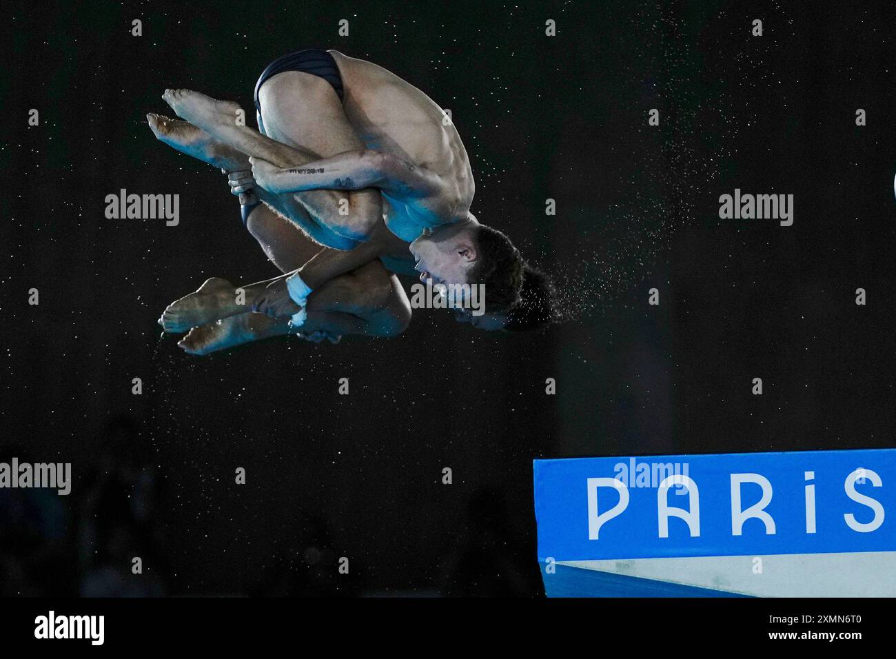 Britain's Thomas Daley and Noah Williams compete in the men's 10-meter ...