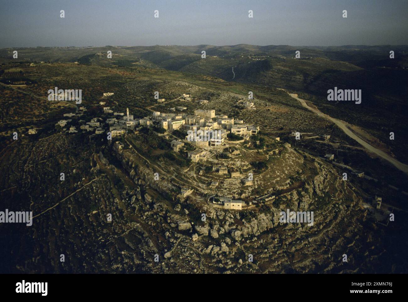 An aerial view of a village, Palestine, Israel Stock Photo - Alamy