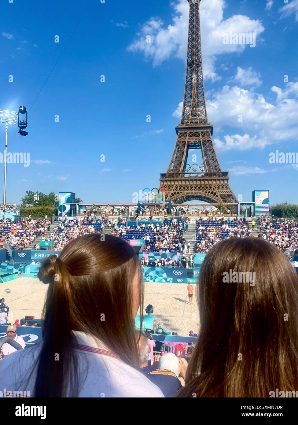 Princess Leonor and Infanta Sofia support the beach volleyball team at ...