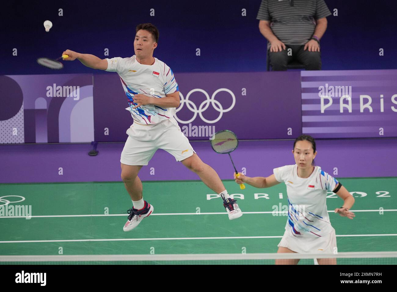 Singapore's Terry Hee Yong Kai and Jessica Tan Wei Han play against ...
