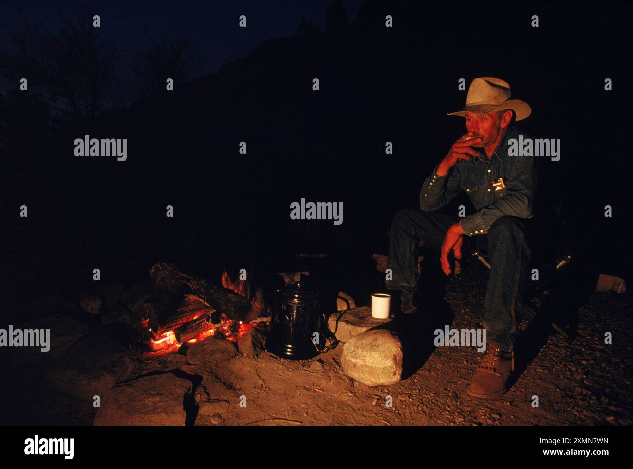 Pensive cowboy hi-res stock photography and images - Alamy