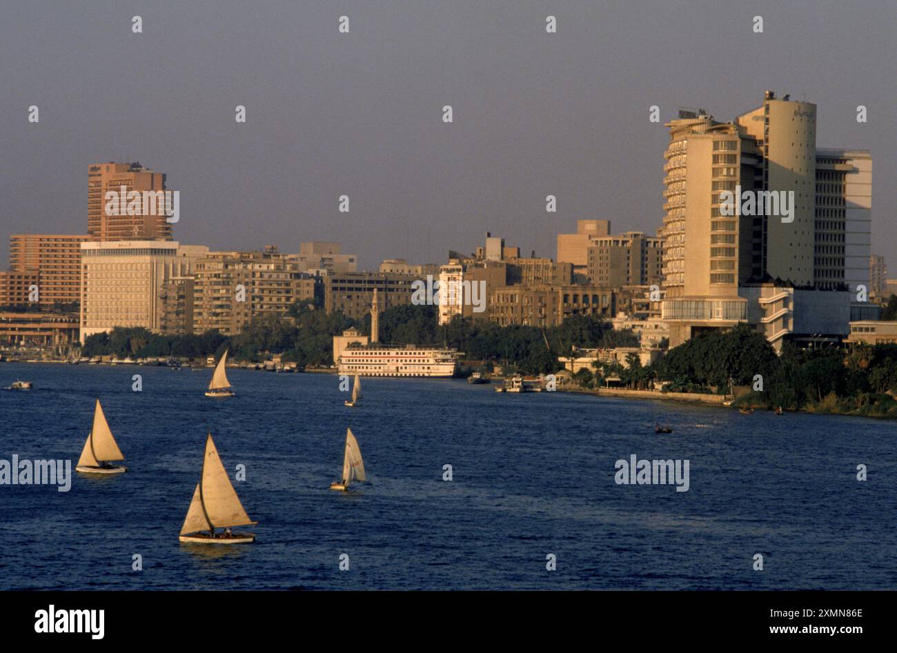 Cairo and Nile River, Egypt Stock Photo - Alamy