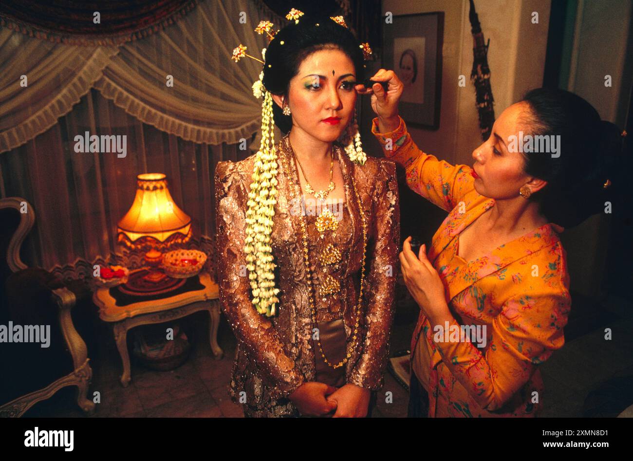 Preparation of a bride, Bandung, Java, Indonesia Stock Photo - Alamy