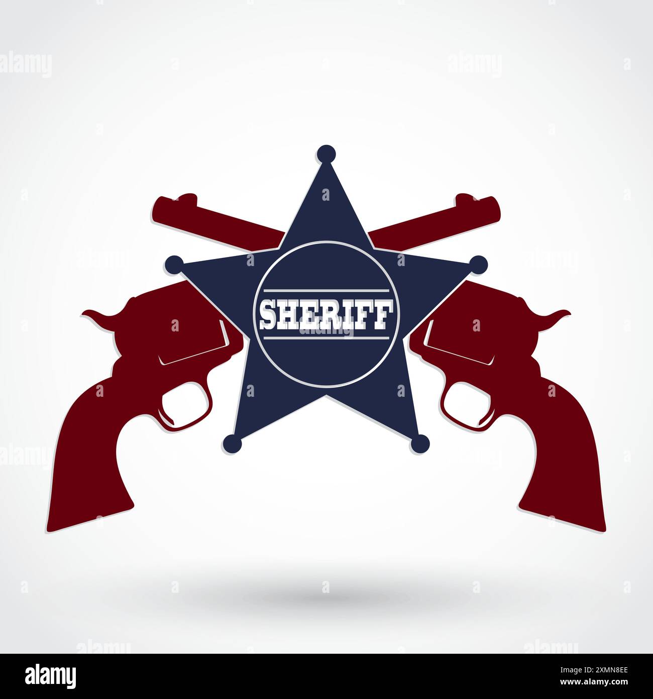 Crossed revolvers hi-res stock photography and images - Alamy