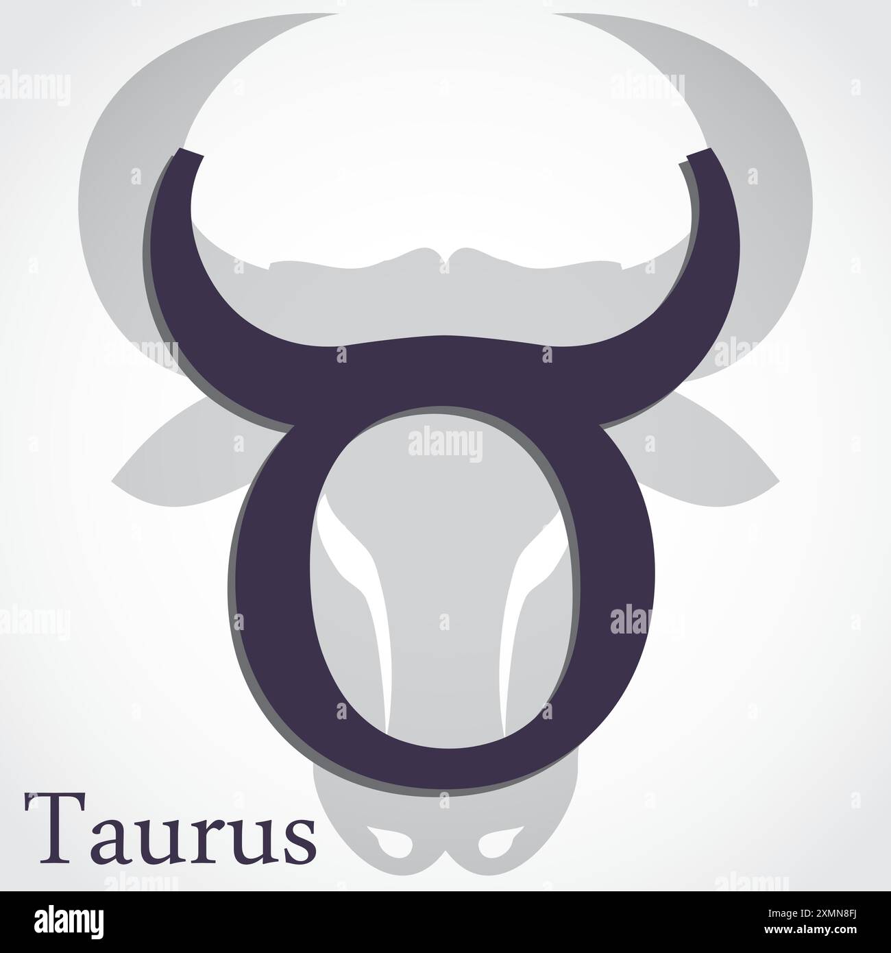 symbol of Taurus zodiac horoscope with bull head Stock Vector Image ...