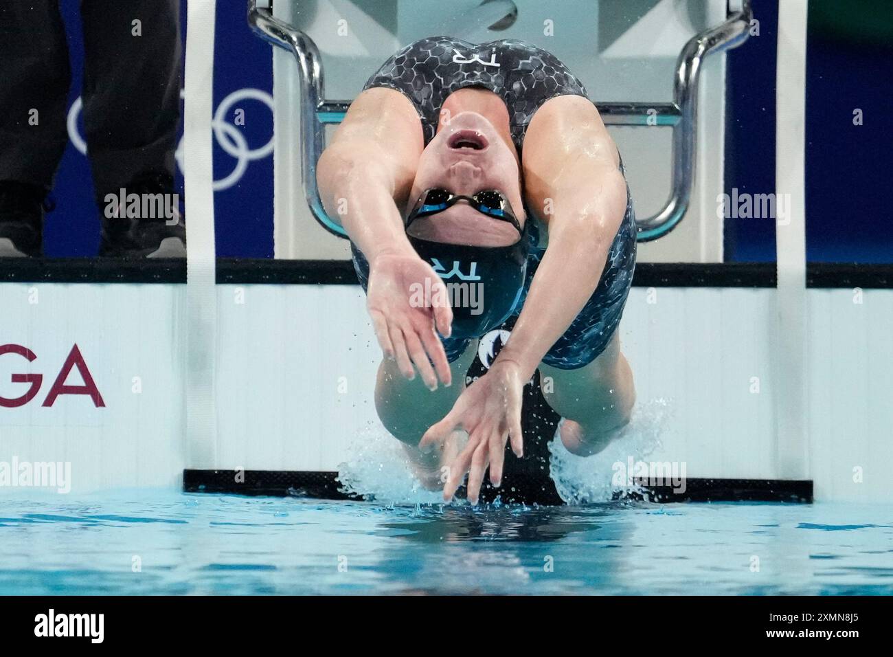 Xeniya Ignatova, of Kazakhstan, competes during a heat in the women's ...