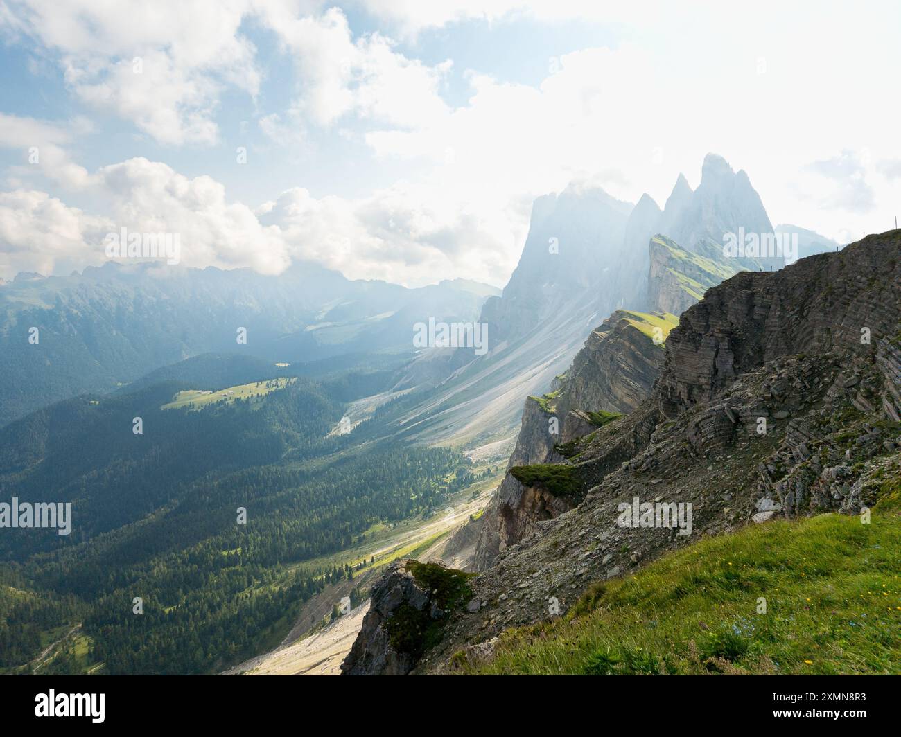 A view from Seceda - Odle - Val Gardena - Ortisei - Italy Stock Photo ...