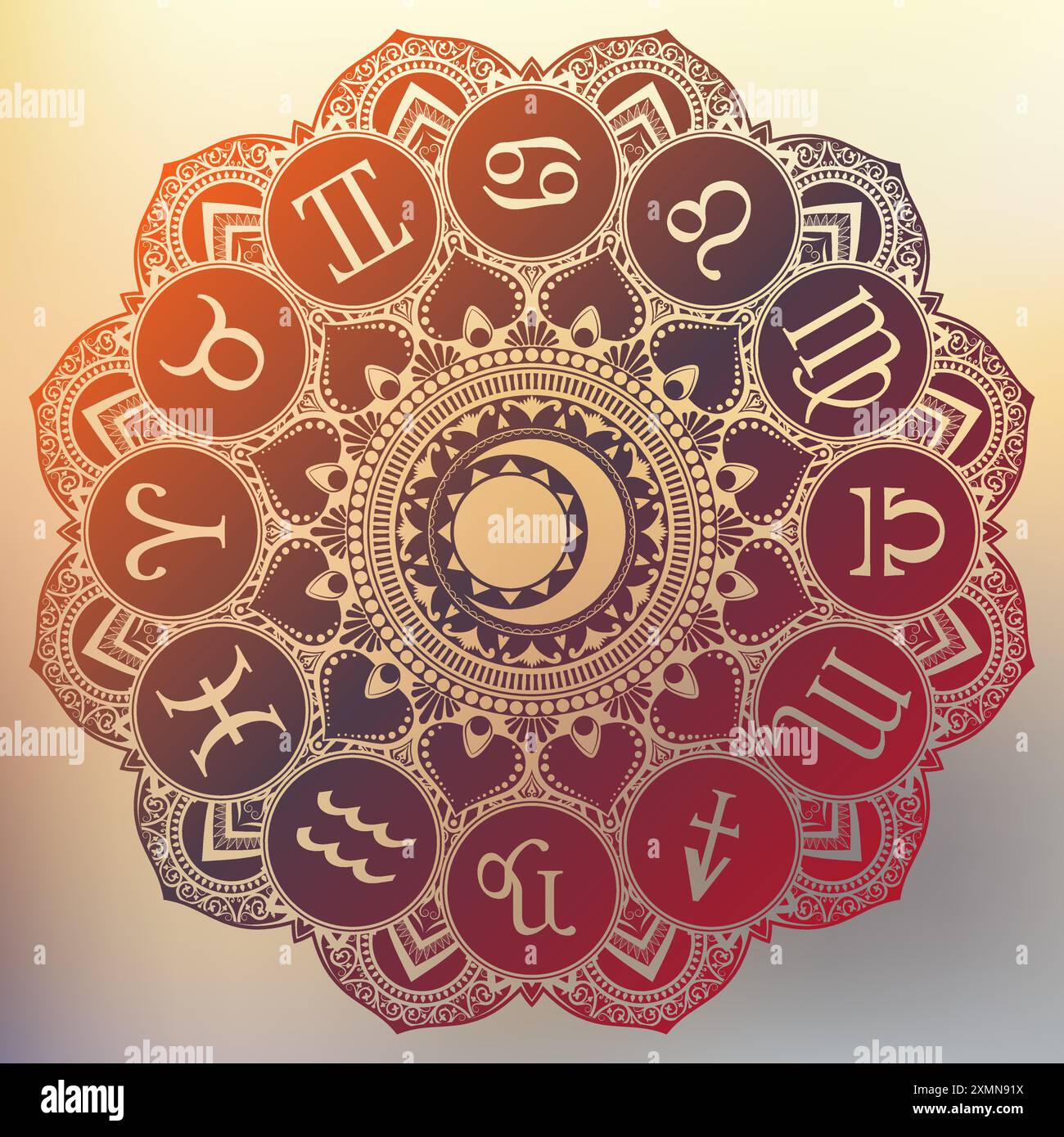 Zodiac circle hi-res stock photography and images - Alamy