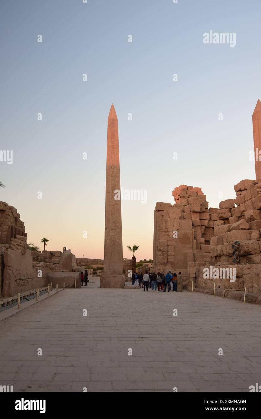 The Great Hypostyle Hall in Karnak Temple Complex - Luxor, Egypt Stock ...