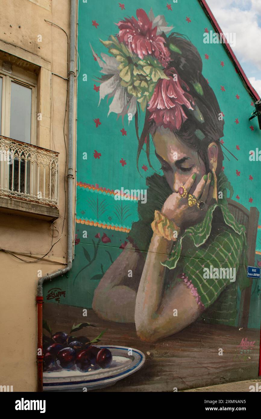 Street Art by Arkane in Dijon, Bourgogne, France Stock Photo - Alamy