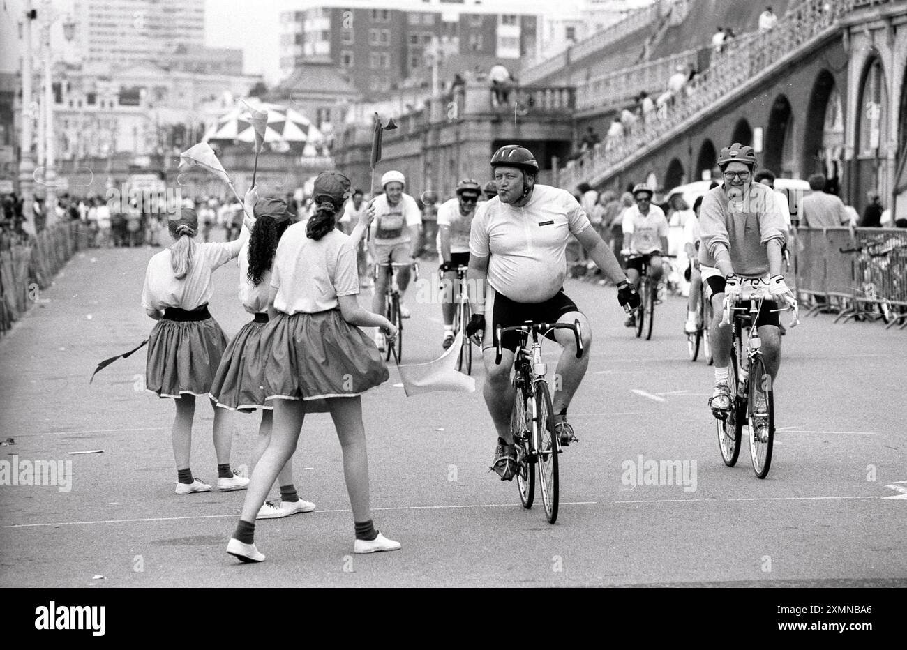 Cyclists finishing the London to Brighton cycle ride Picture by Roger ...
