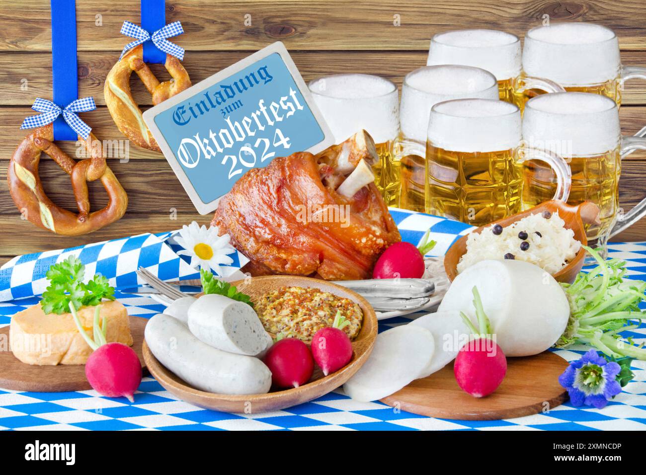 German Invitation to Bavarian October Festival in Munich 2024 Stock ...