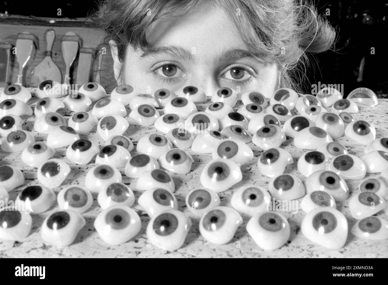 Glass Eyes 26 Novenber 1991 Picture by Roger Bamber Stock Photo - Alamy