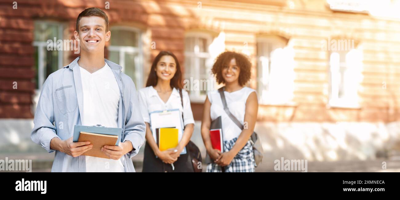 Male college graduate posing outdoors hi-res stock photography and ...