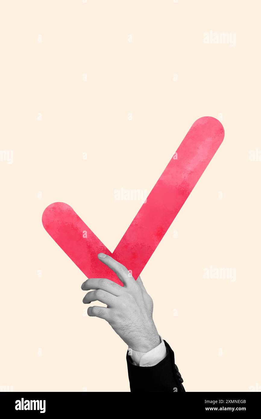 Vertical poster collage hand body fragment business success achieve ...