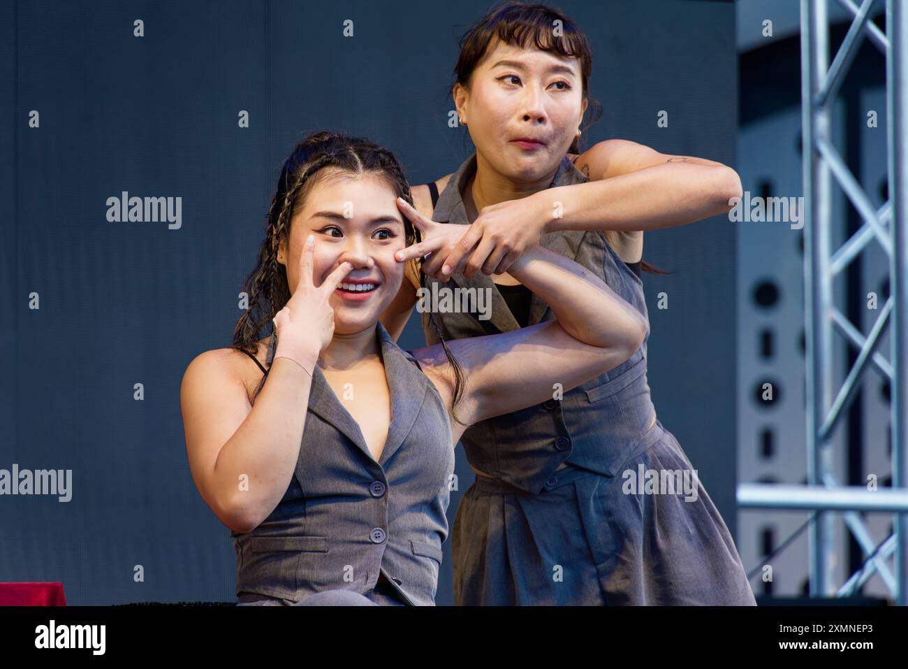 Paris, France. 28th July, 2024. The impressive girls of Eye Catching ...
