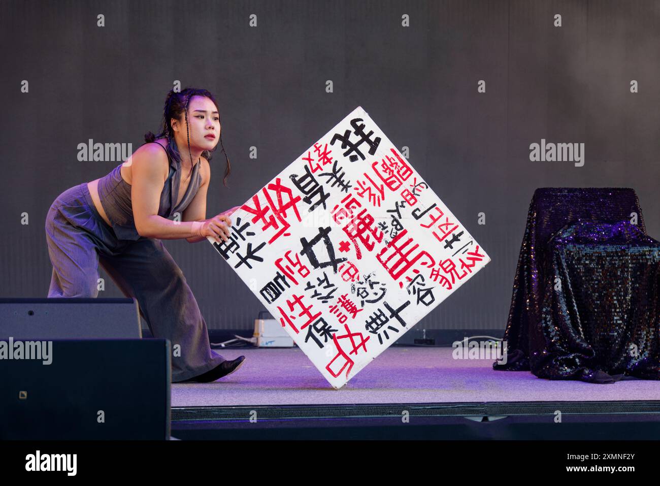 Paris, France. 28th July, 2024. The impressive girls of Eye Catching ...