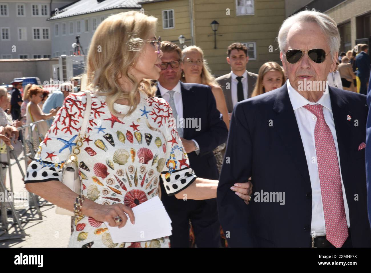 Wolfgang Porsche, Gabriele Prinzessin zu Leiningen, Festakt, Eröffnung Salzburger Festspiele ...