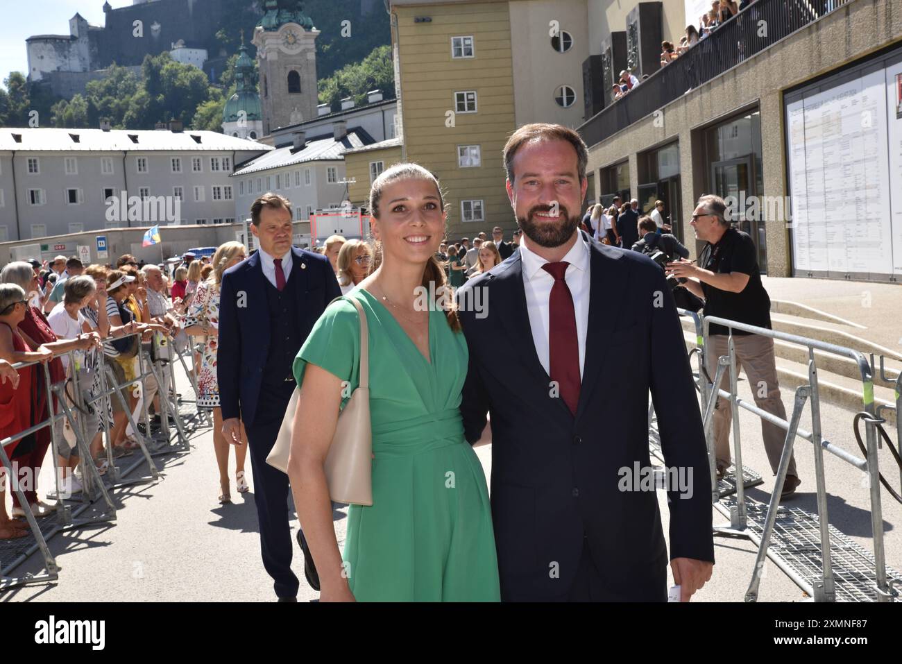 LHStv Stephan Schnöll, Gattin Sigrid, Festakt, Eröffnung Salzburger ...