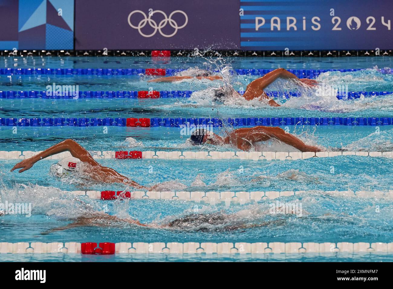 Paris, France. 29th July, 2024. Olympics, Paris 2024, 800 m freestyle ...